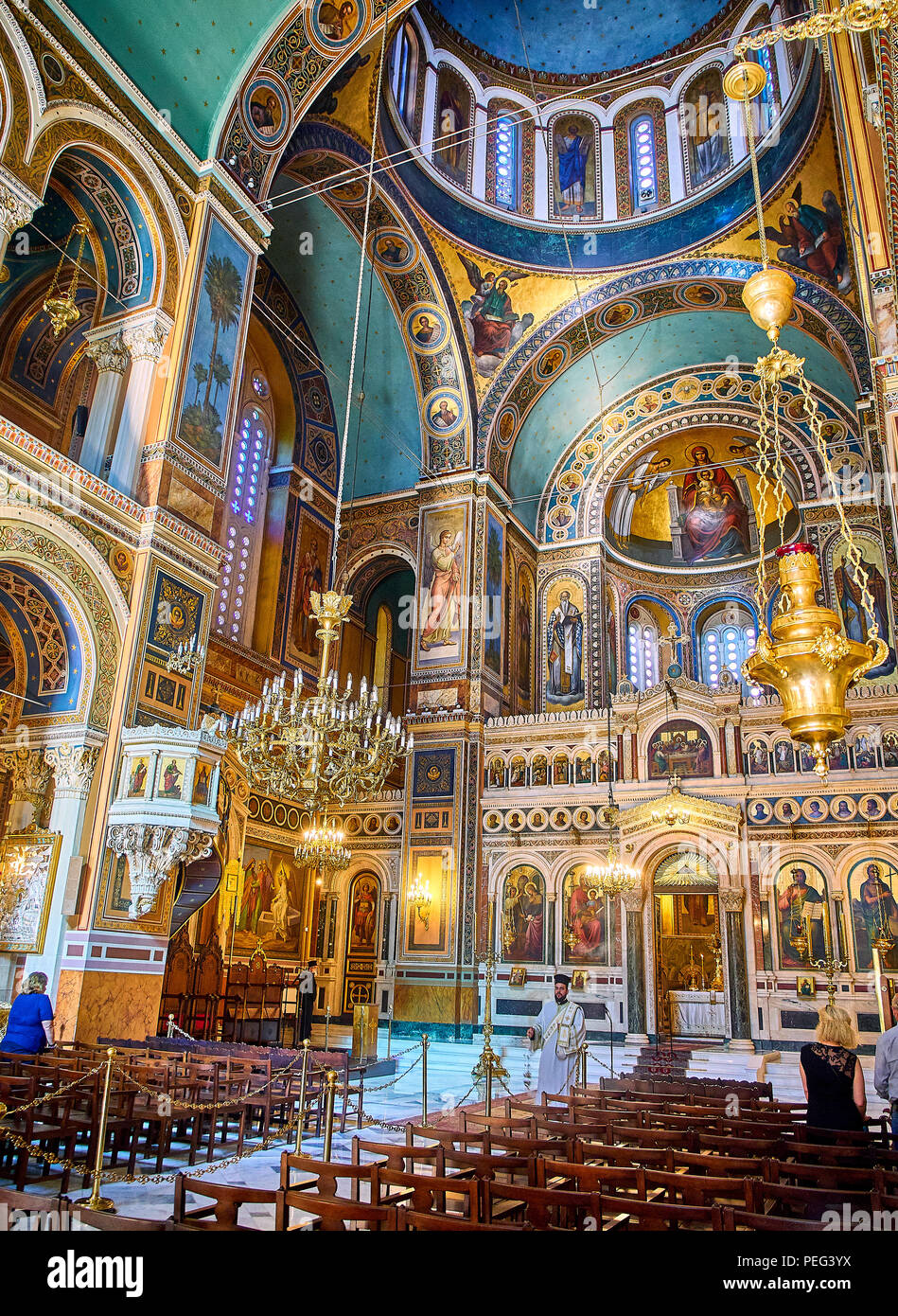 Metropolitan Cathedral of the Annunciation, Mitropoli. Metropoleos ...