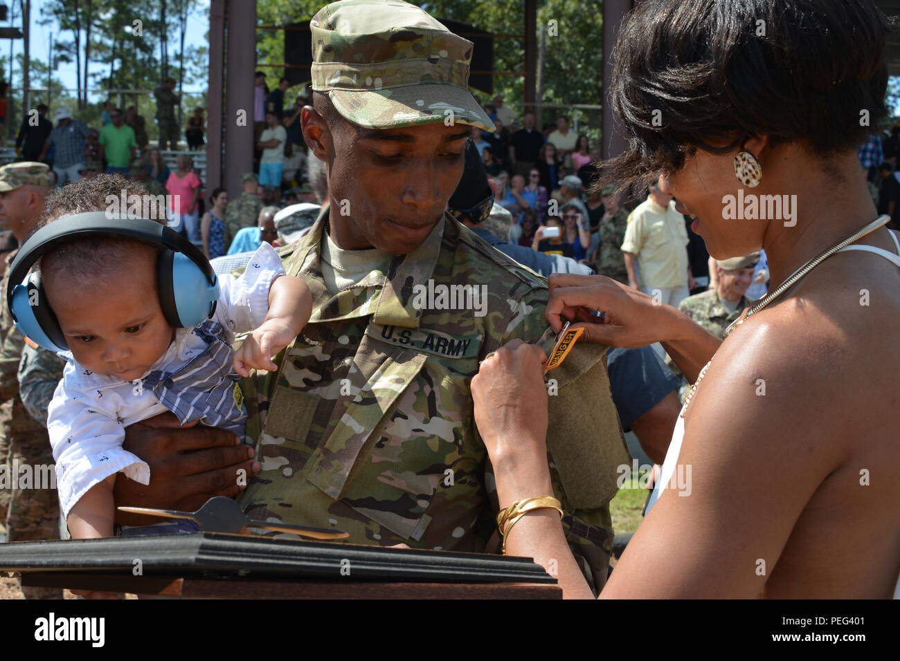 Sgt. Talen Patterson, 2nd Battalion, 75th Ranger Regiment, has his ...