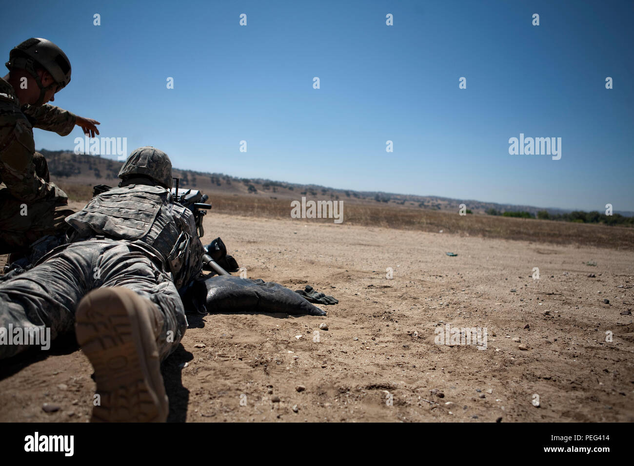 California Army National Guard Soldiers from Headquarters and ...