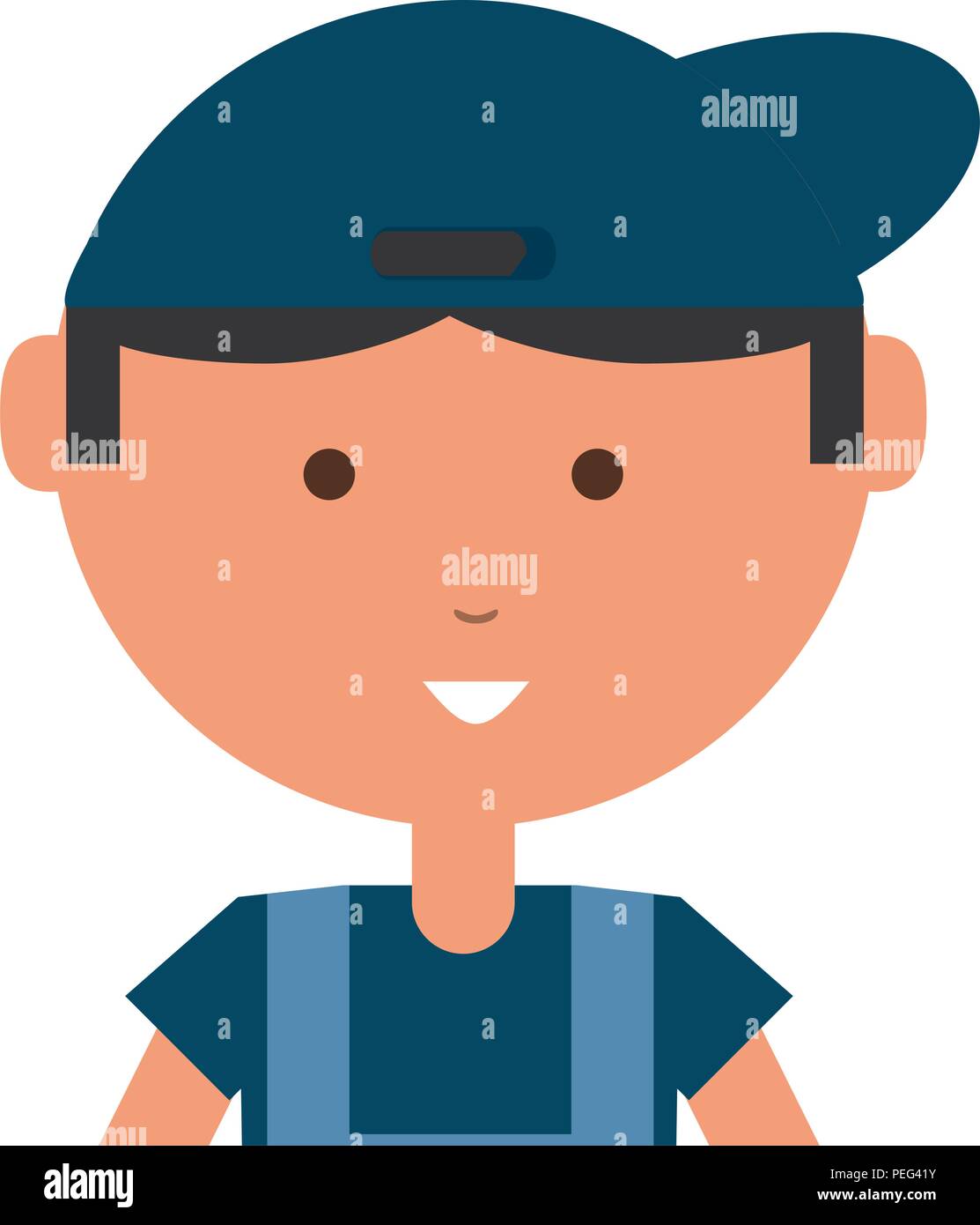 cartoon repair man icon over white background, vector illustration ...