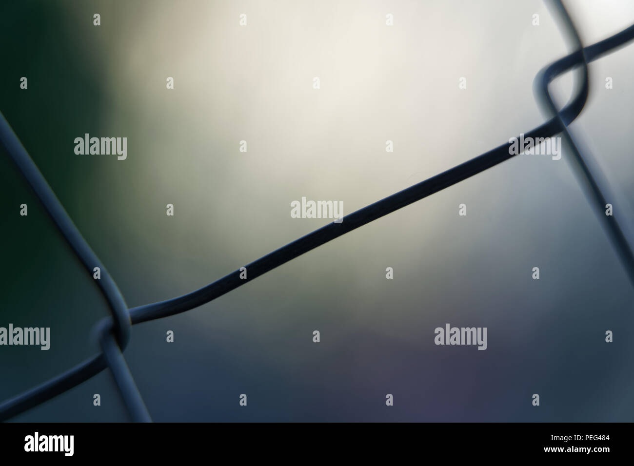 Mesh aluminium wire with defocused background, business concept Stock ...