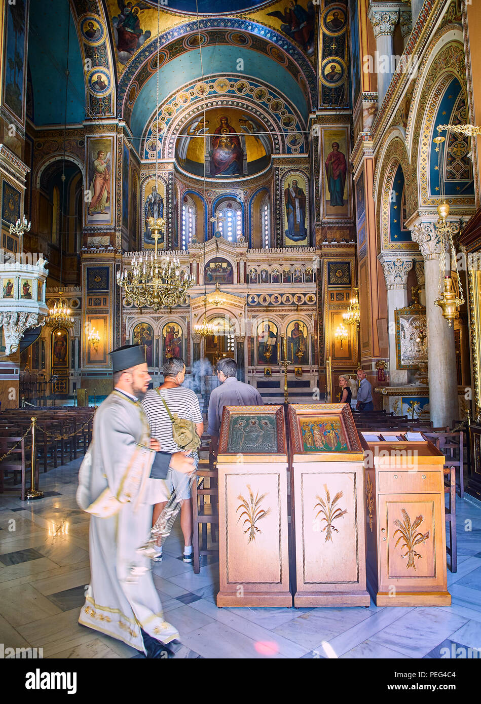 Metropolitan Cathedral of the Annunciation, Mitropoli. Metropoleos ...