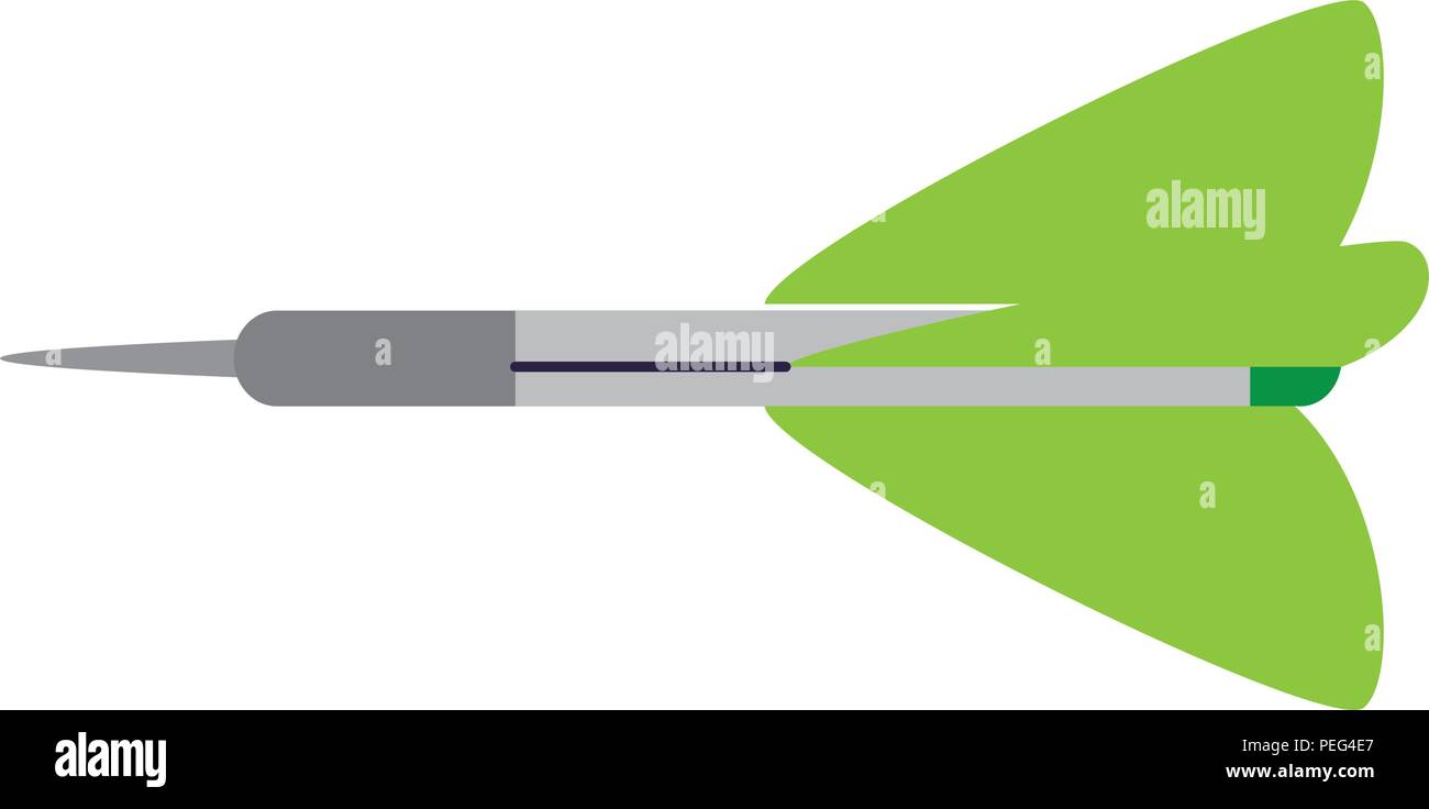 dart icon over white background, vector illustration Stock Vector Image ...