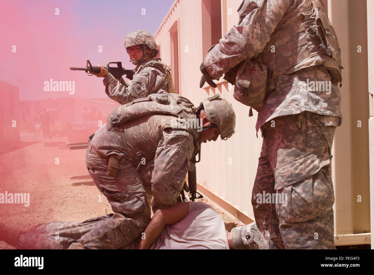 California Army National Guard Soldiers from Headquarter and ...