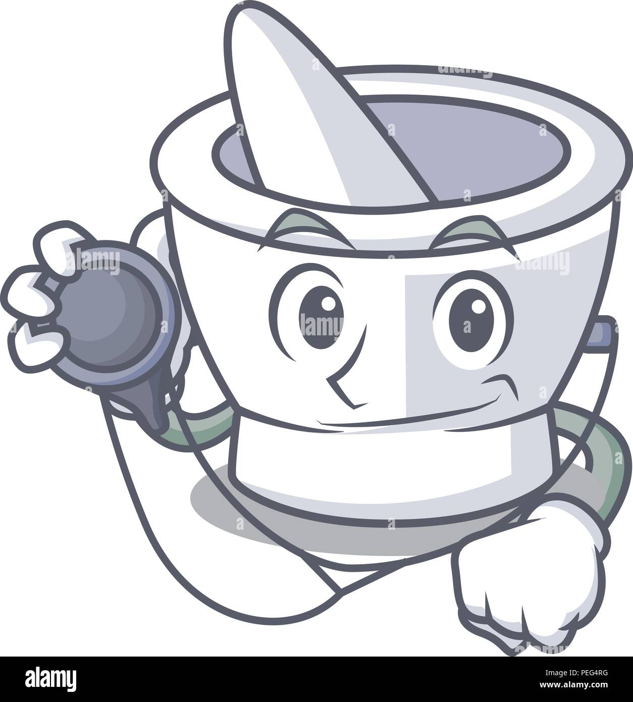 Professor mortar character cartoon hi-res stock photography and images ...