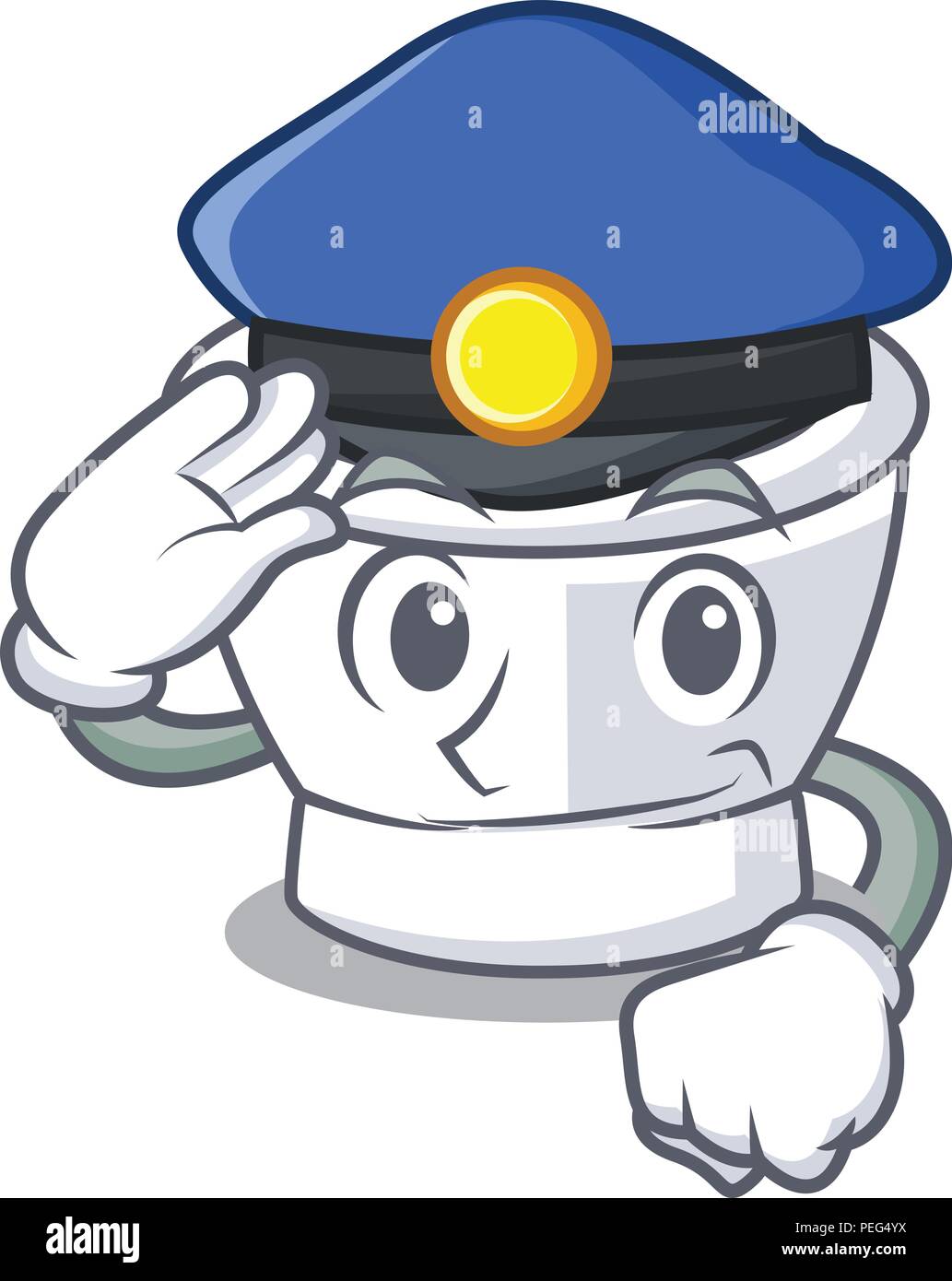 Police mortar character cartoon style Stock Vector Image & Art - Alamy