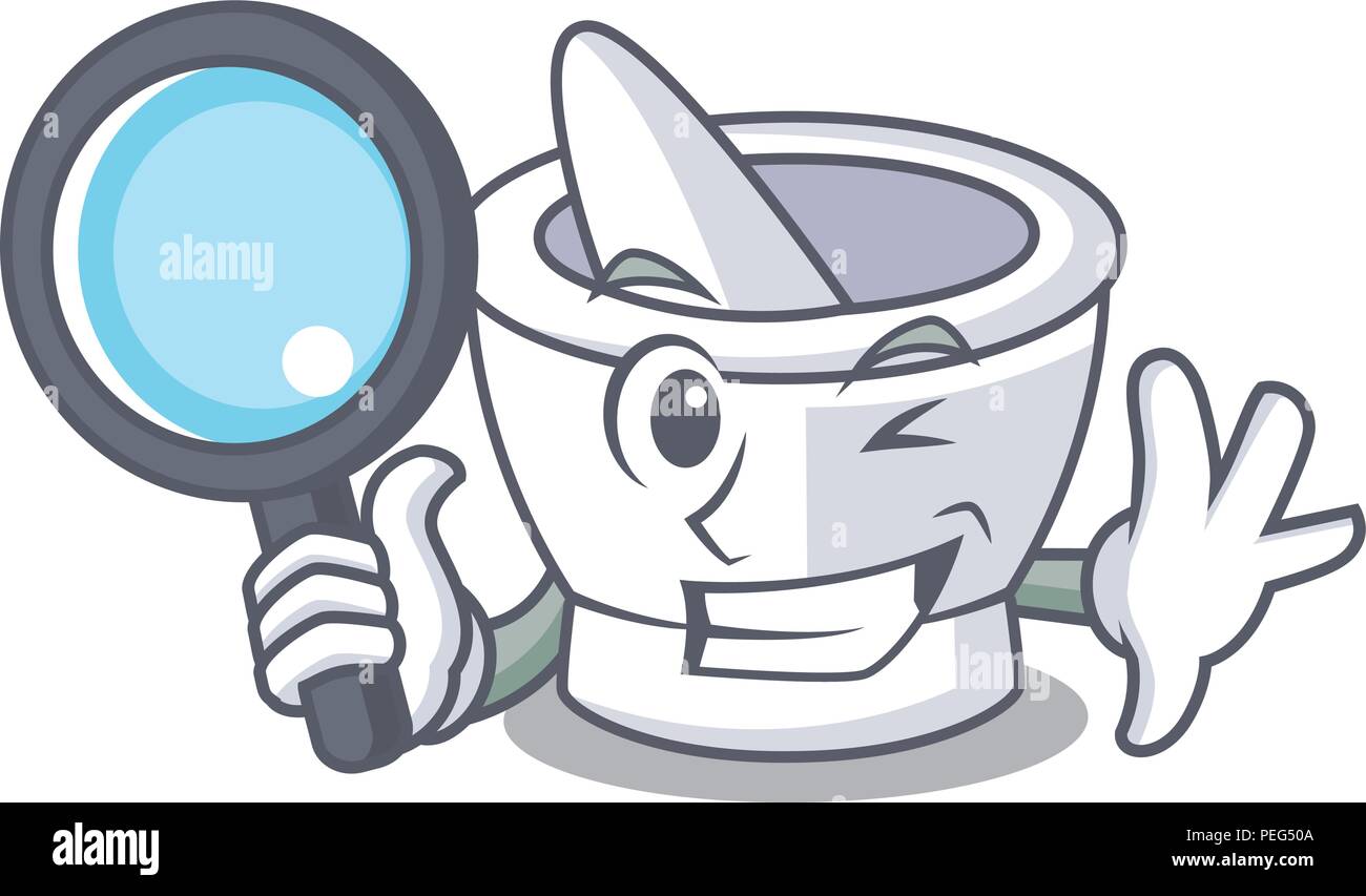 Detective mortar character cartoon style Stock Vector Image & Art - Alamy