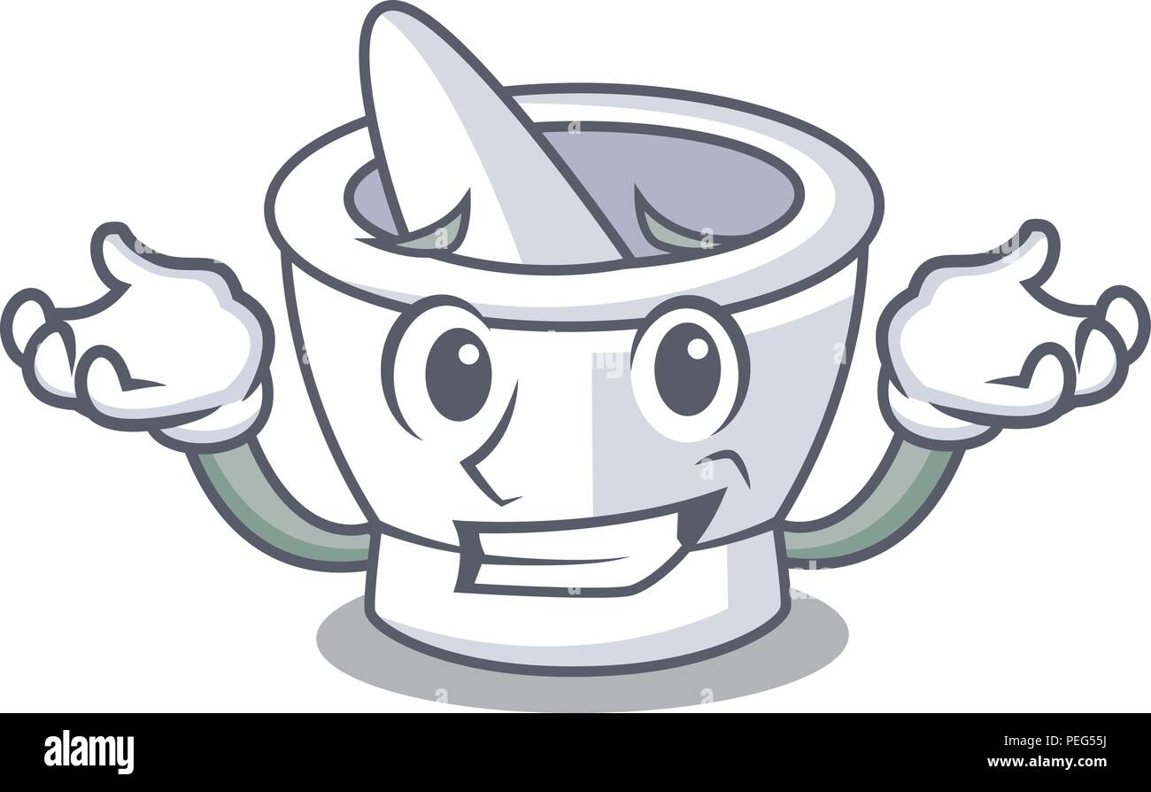 Grinning mortar character cartoon style Stock Vector Image & Art - Alamy