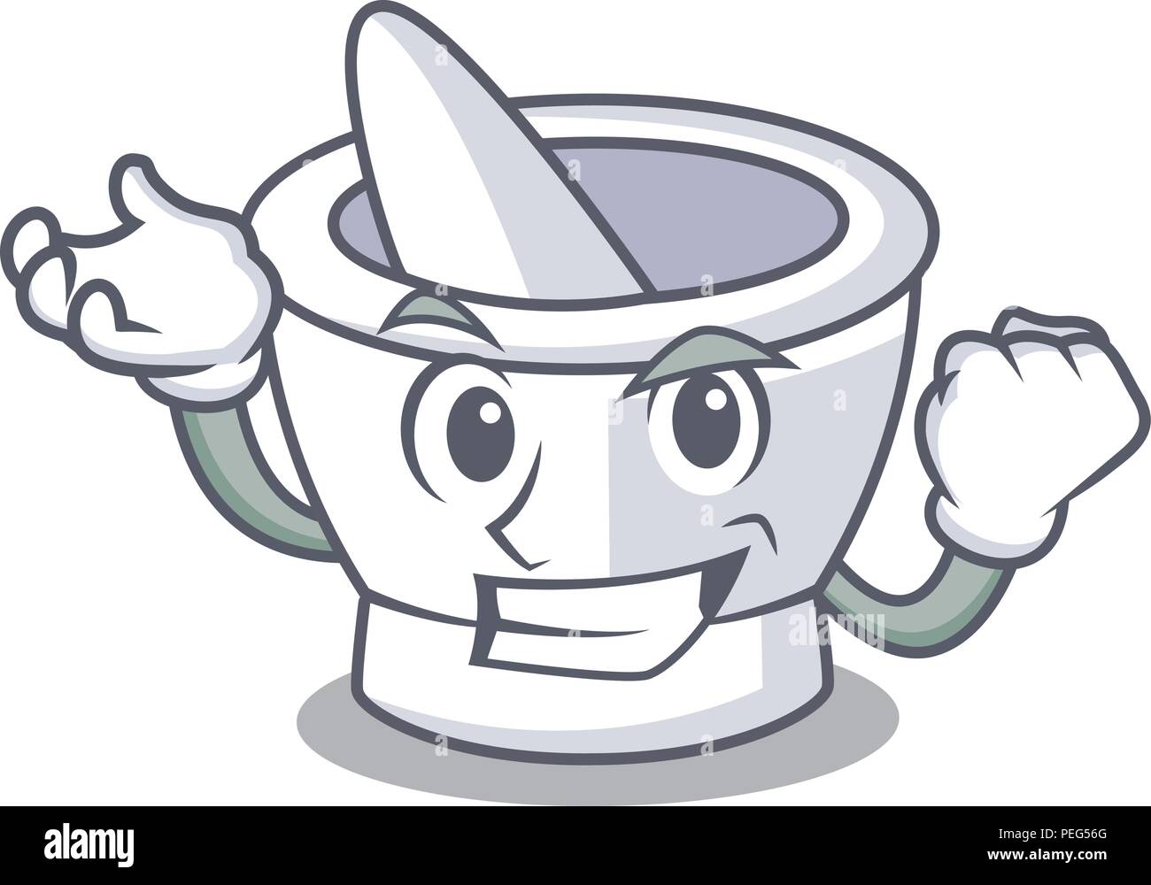 Successful mortar character cartoon style Stock Vector Image & Art - Alamy