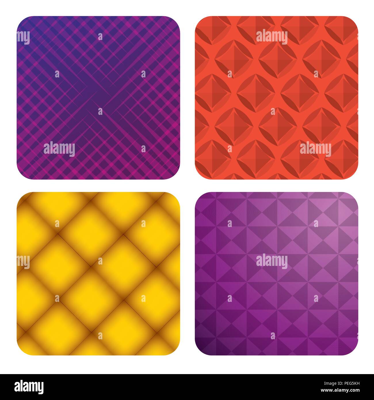 figures geometrics and colors set backgrounds vector illustration ...
