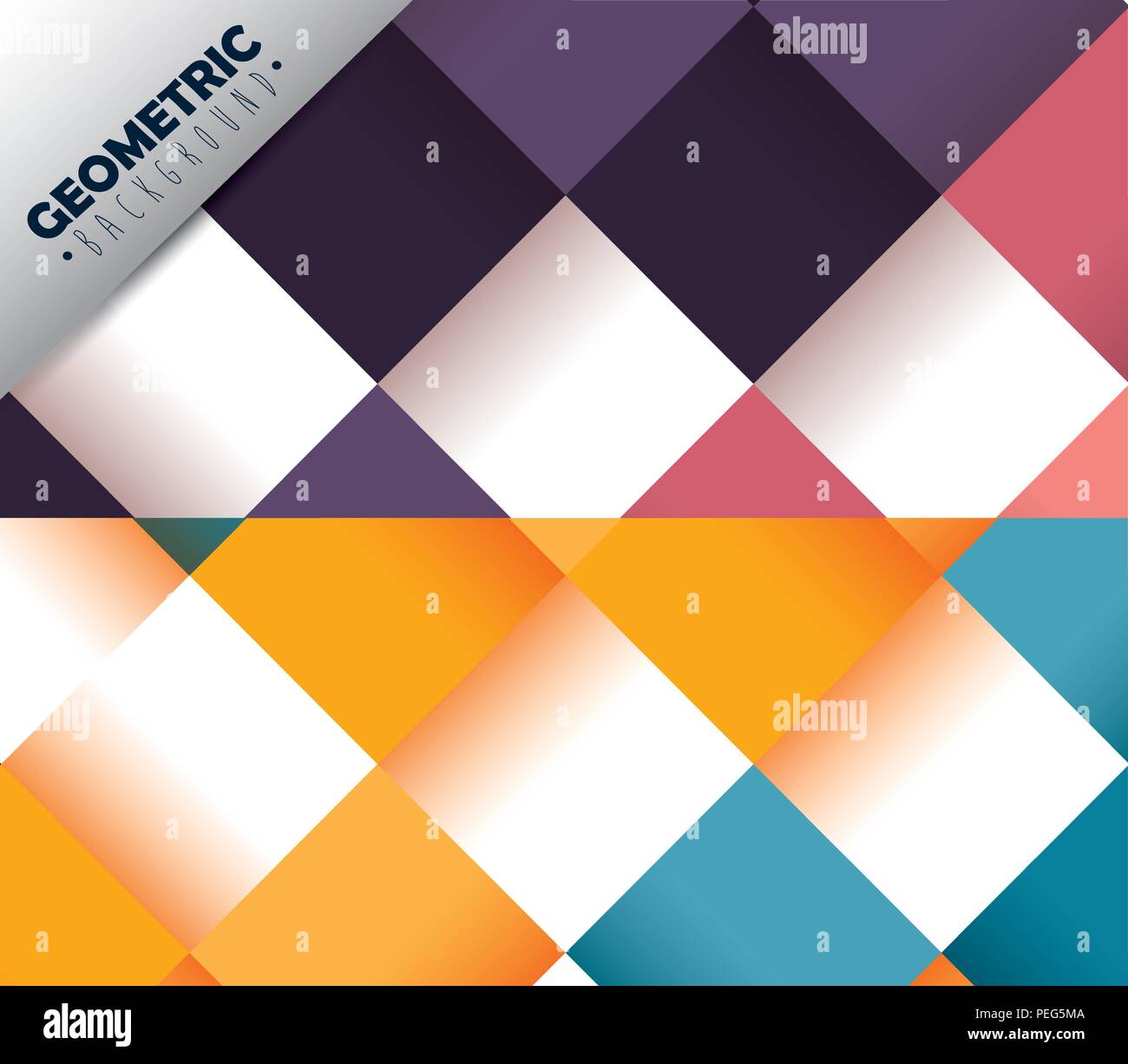figures geometrics and colors set backgrounds vector illustration ...