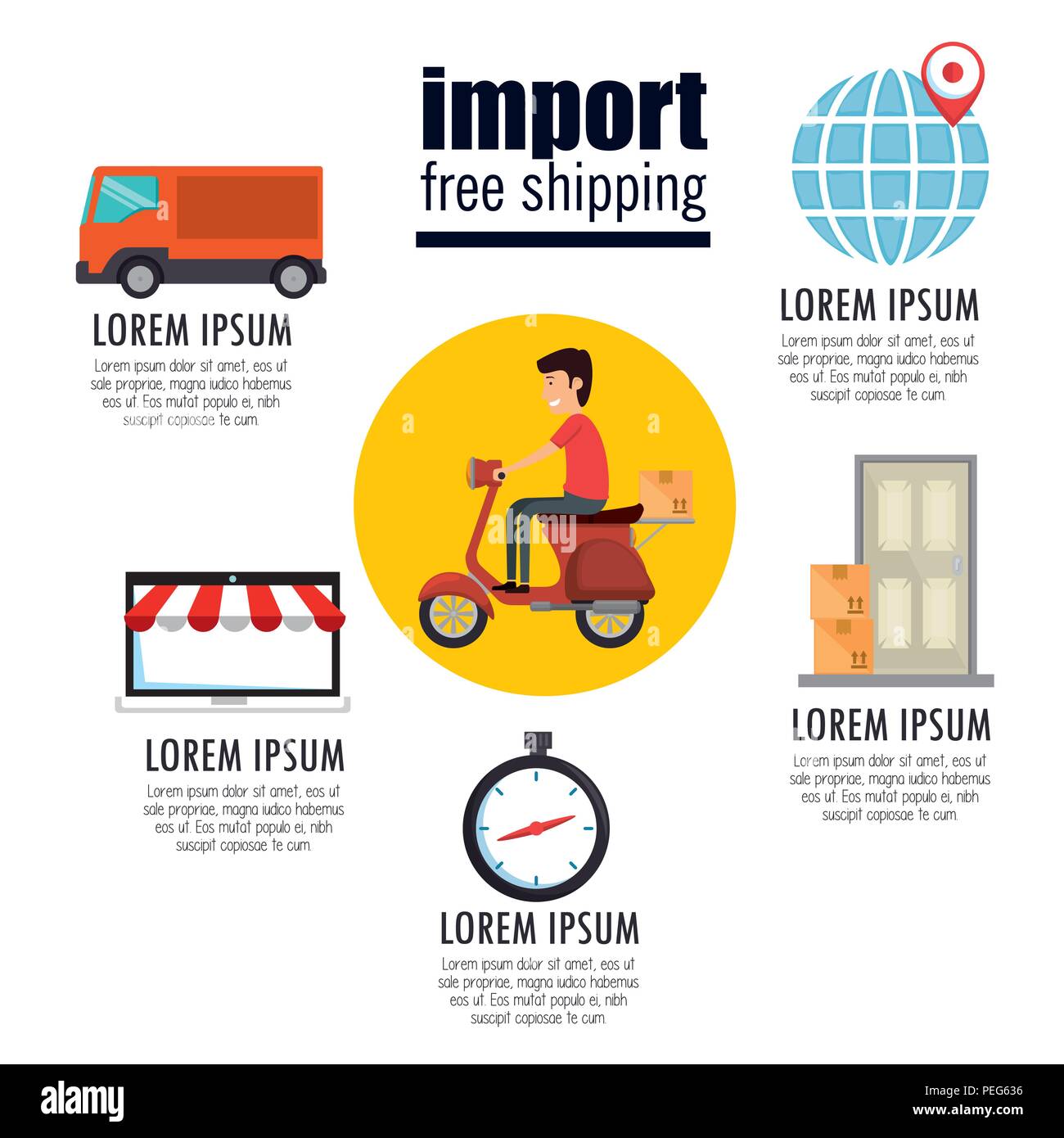 Van display Stock Vector Images - Alamy