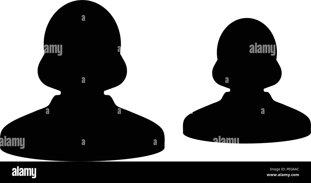 Hr icon vector female group of persons symbol avatar for business ...