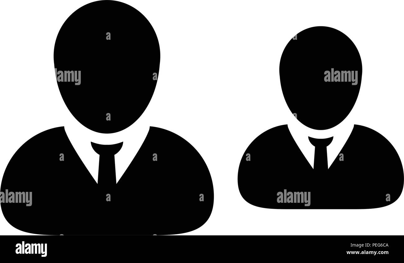 Management icon vector male group of persons symbol avatar for business ...