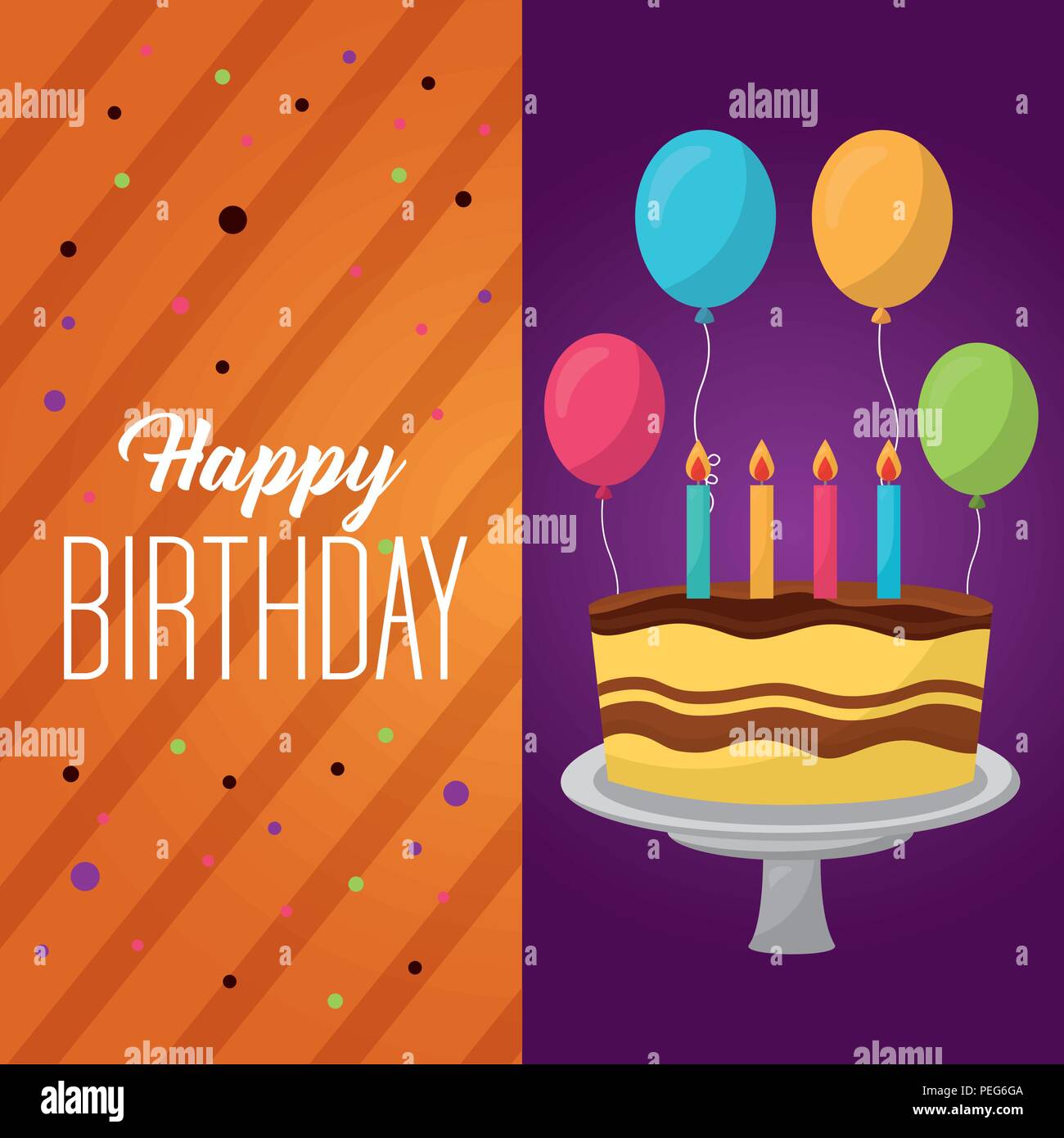 happy birthday card Stock Vector Image & Art - Alamy