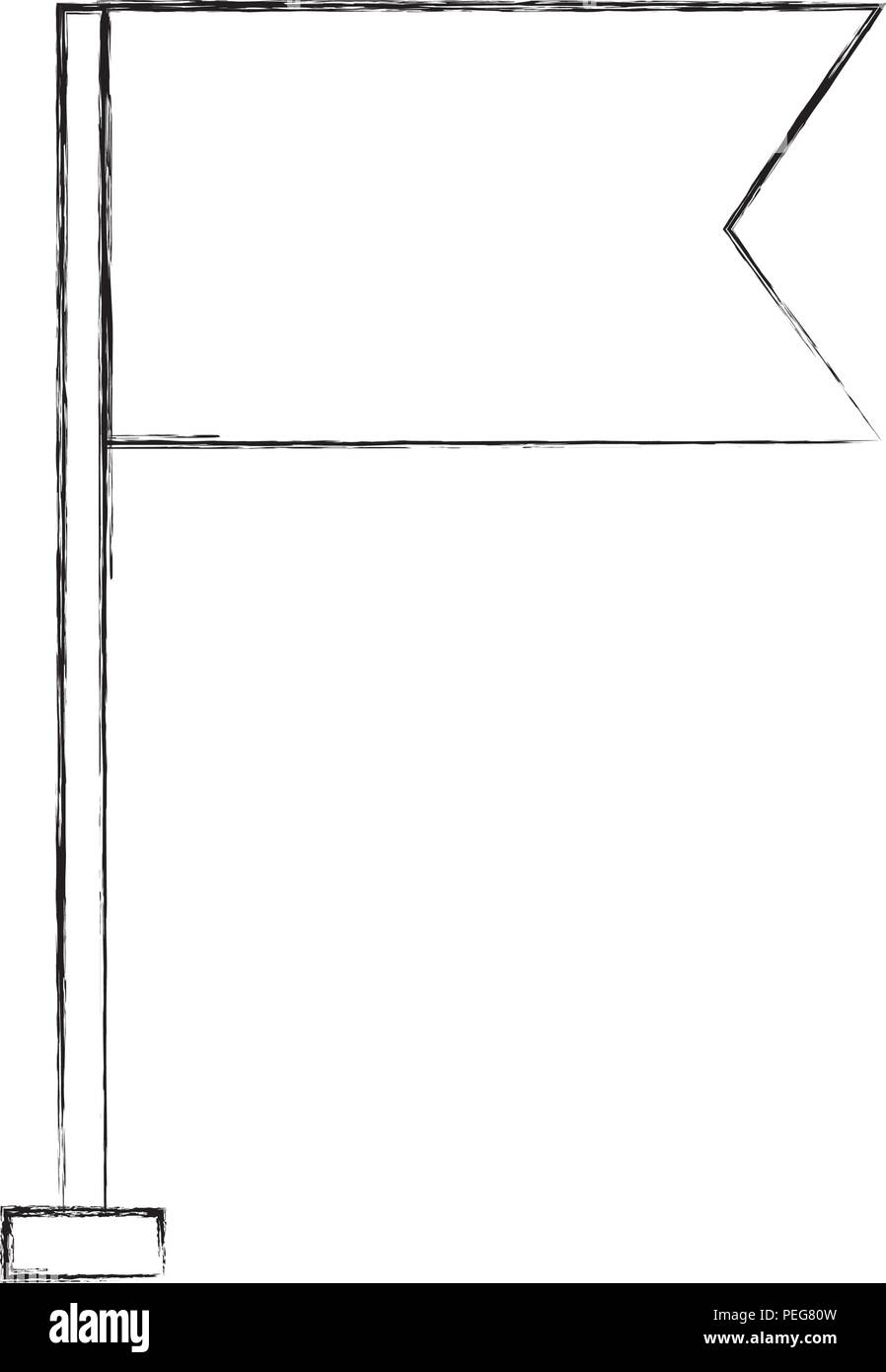 business flag start progress success symbol hand drawing Stock Vector ...