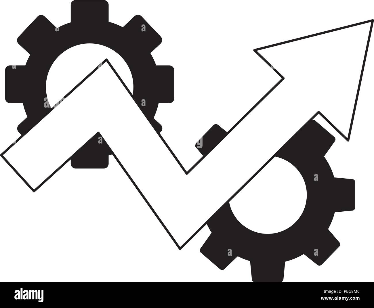 Arrow sign mechanic Stock Vector Images - Alamy