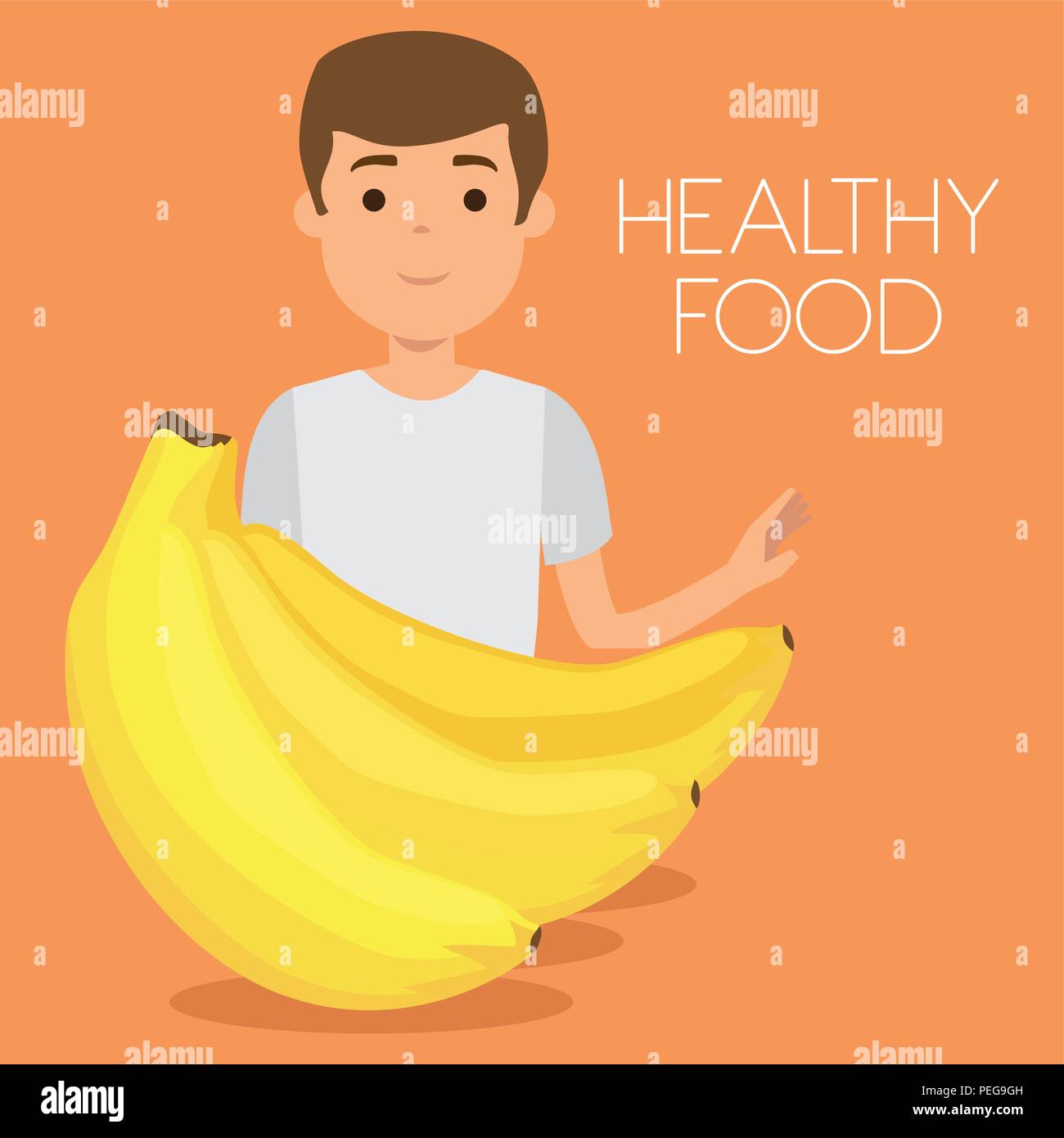 Bananas man Stock Vector Images - Alamy