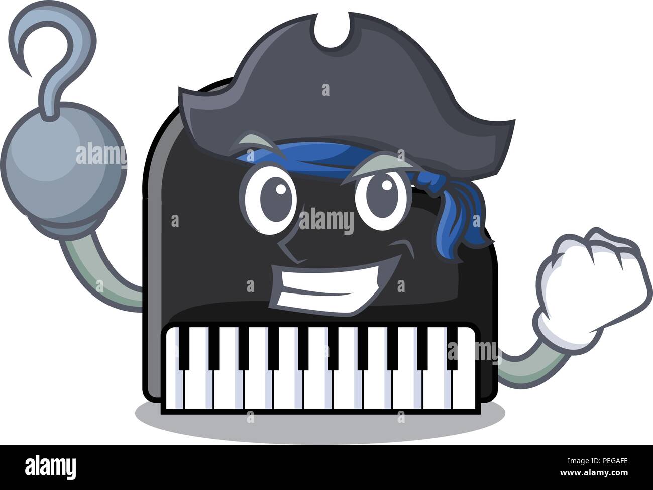 Pirate piano character cartoon style Stock Vector Image & Art - Alamy