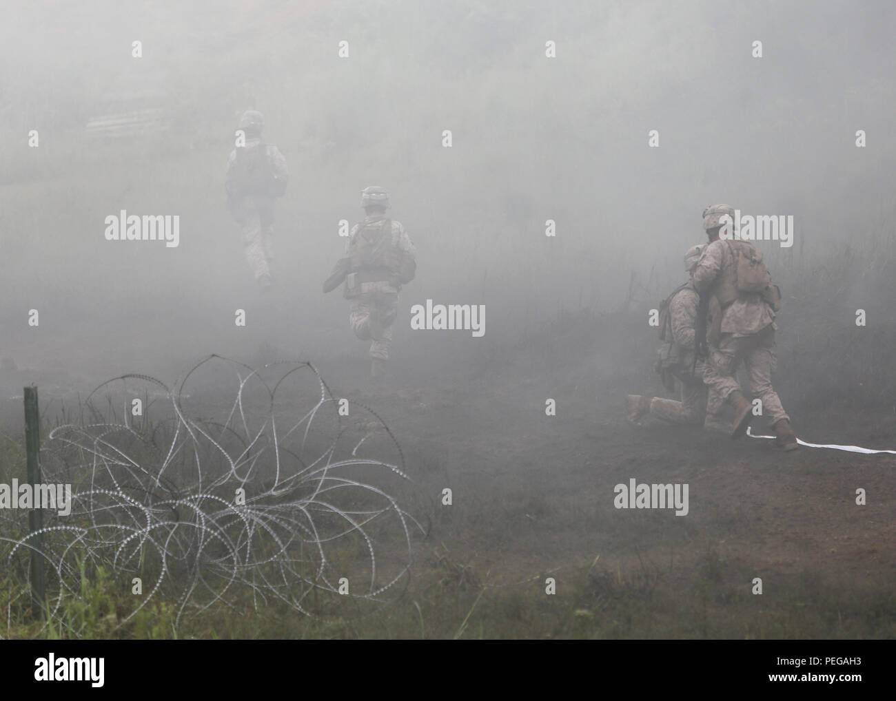 Marines with Bravo and Charlie Company, 2nd Combat Engineer Battalion ...