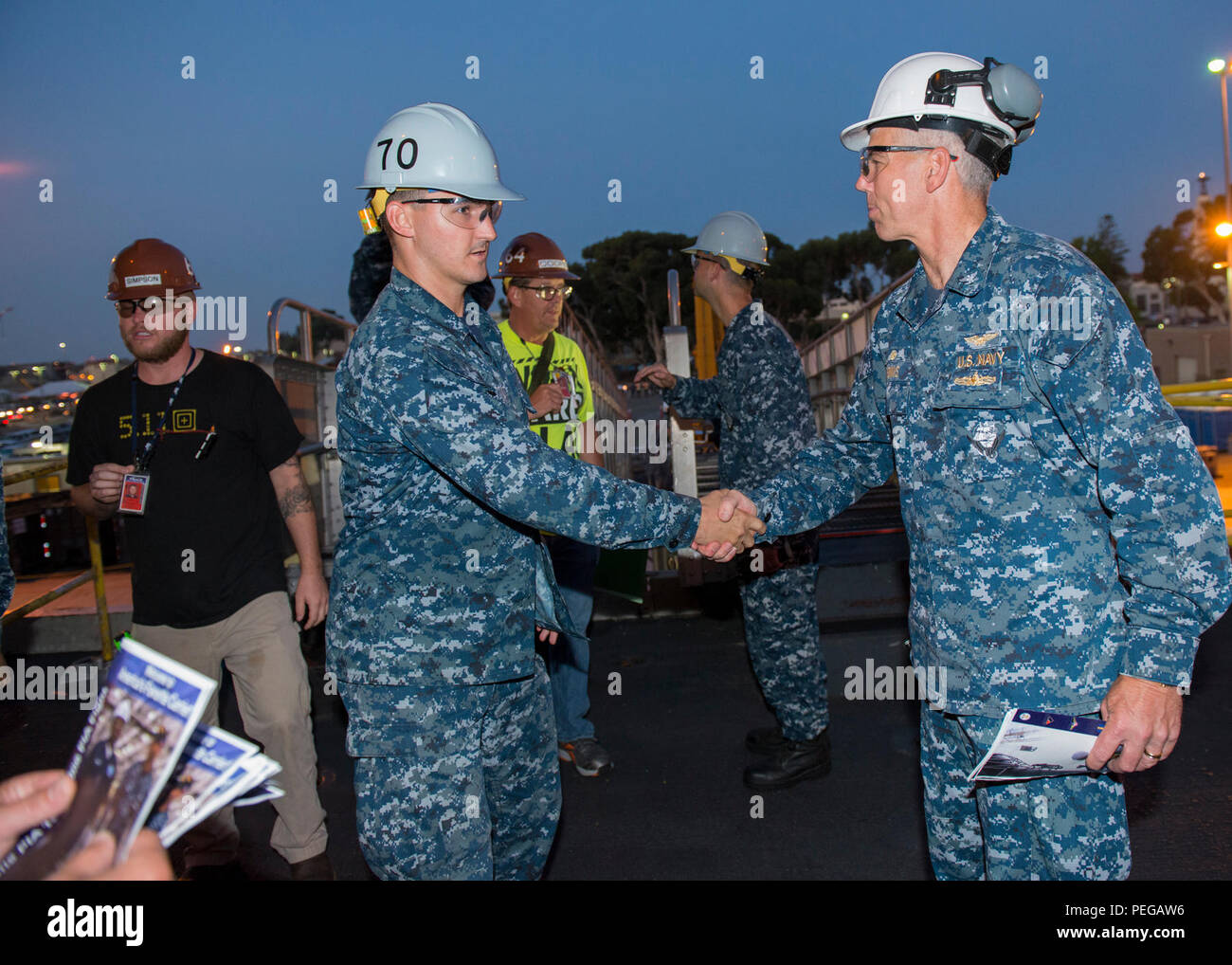 150814-N-TP834-006 PACIFIC OCEAN (Aug 14, 2015) Capt. Carl Thomas ...