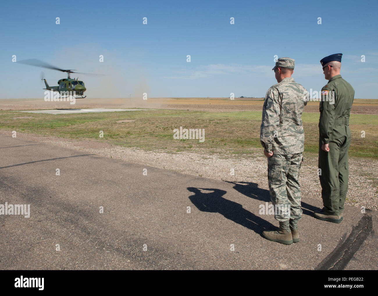 Master Sgt. Jason Lease and Maj. Christopher Maroney, 320th Missile ...