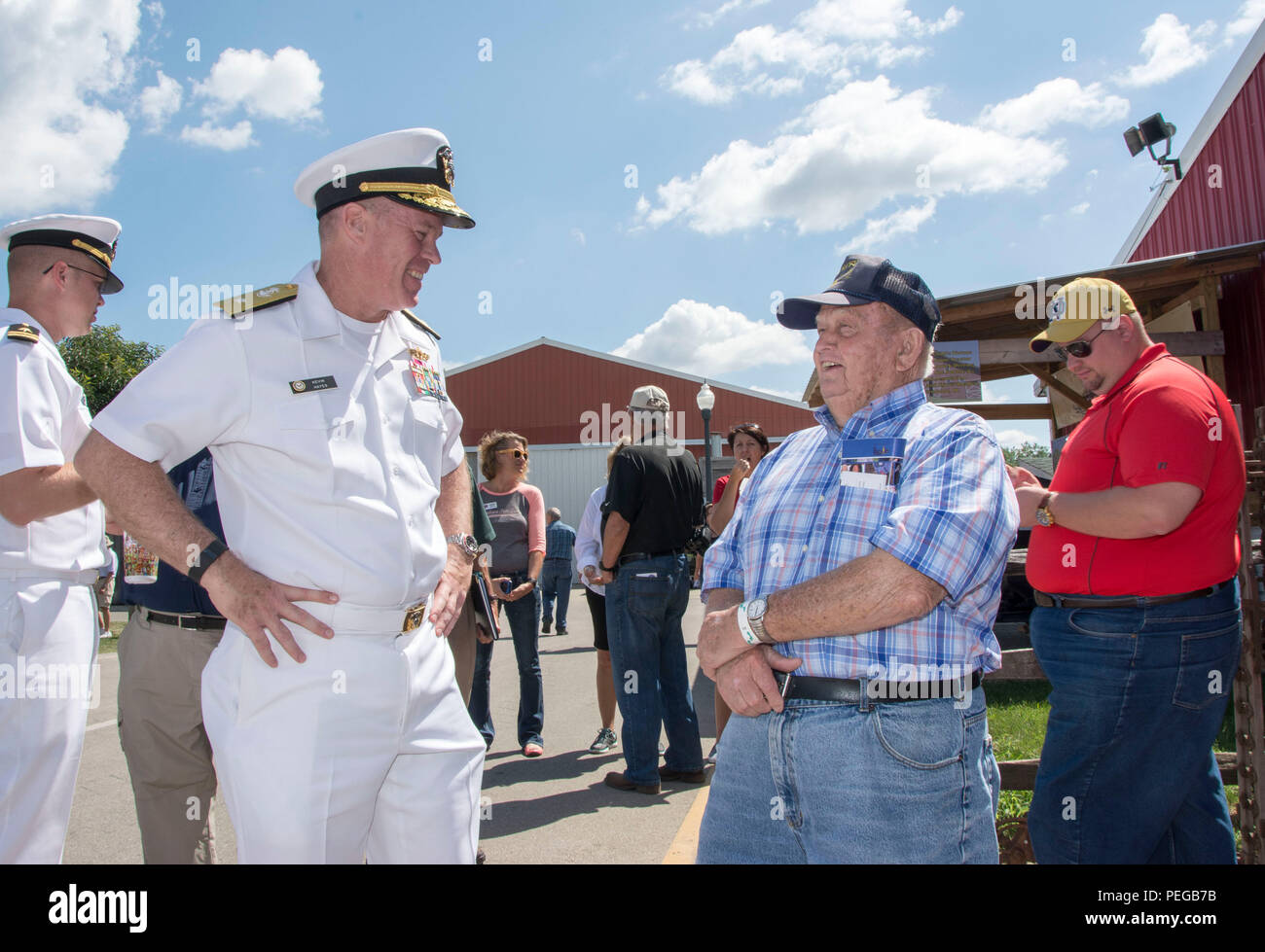 150812-N-RR095-153 IDIANAPOLIS (Aug. 12, 2015) Rear Adm. Kevin Hayes ...