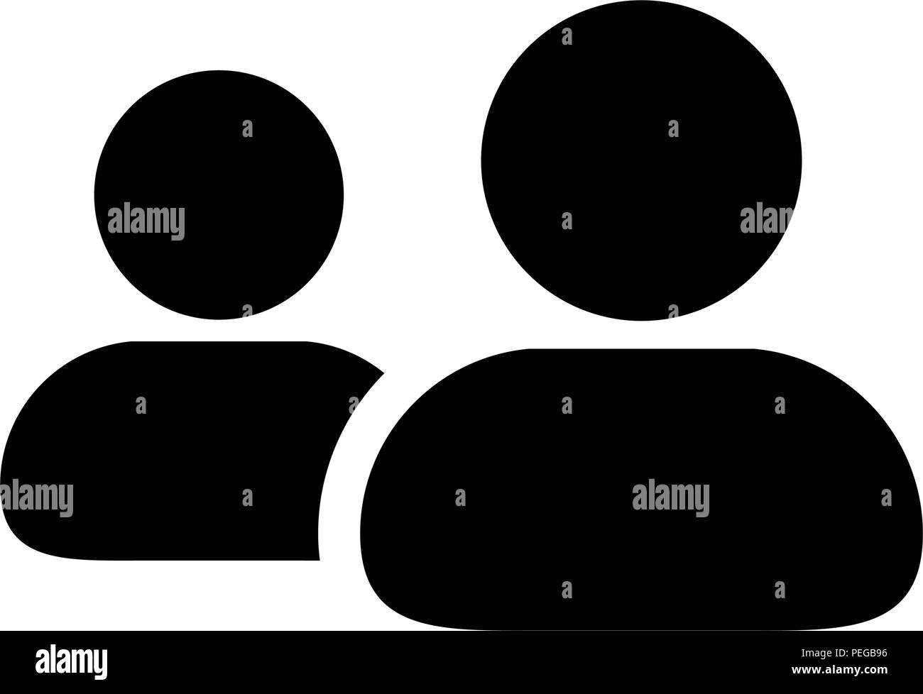 Meeting icon vector male group of persons symbol avatar for business in ...