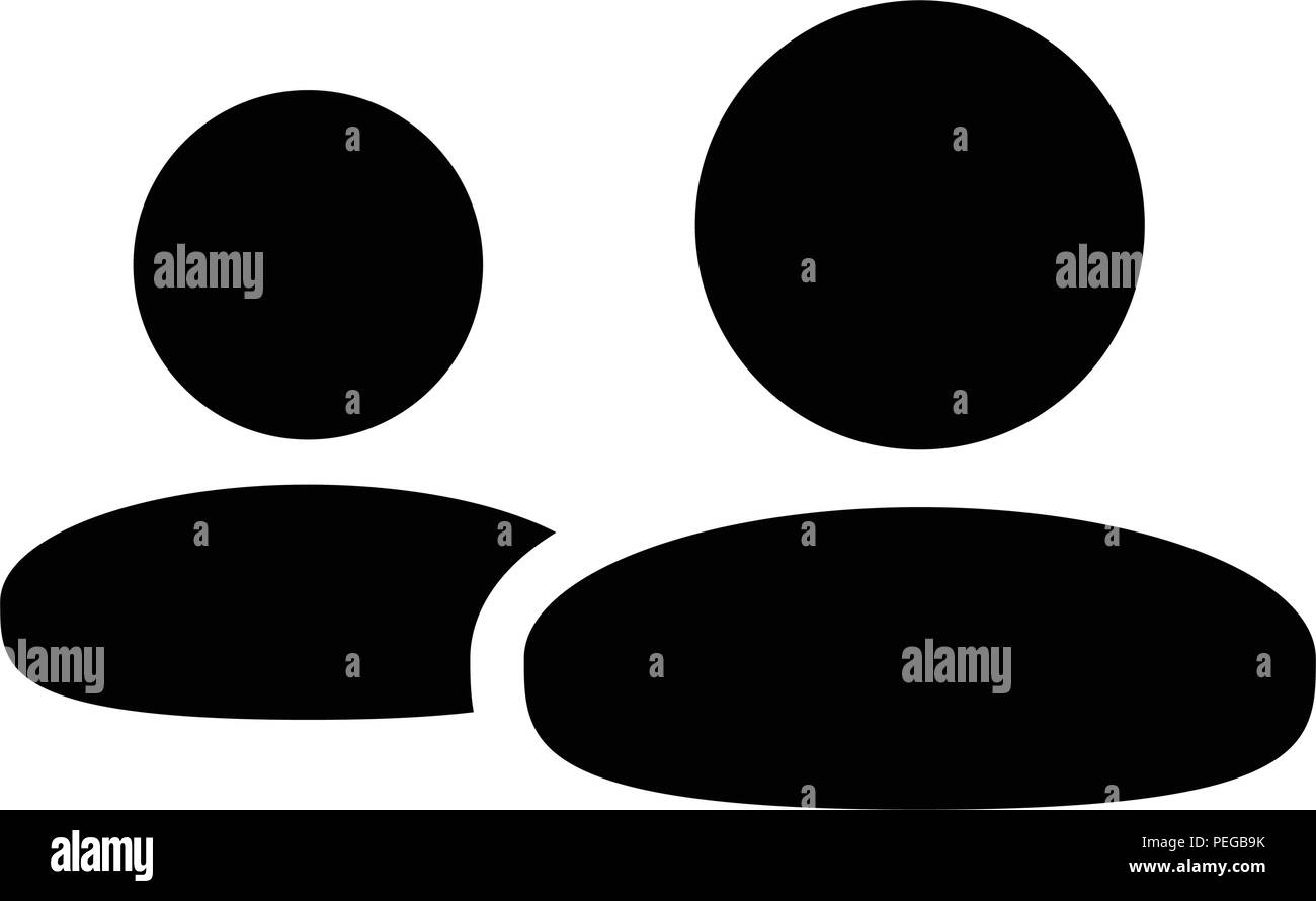 Customer icon vector male group of persons symbol avatar for business ...