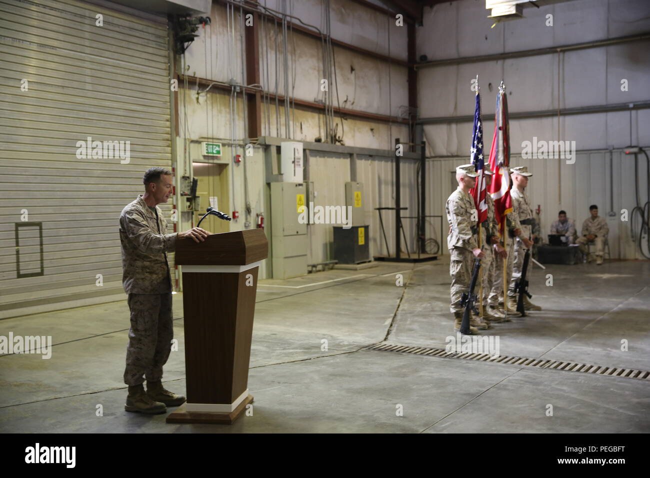 U.S. Marine Col. Jay M. Bargeron, the commanding officer of 7th Marine ...