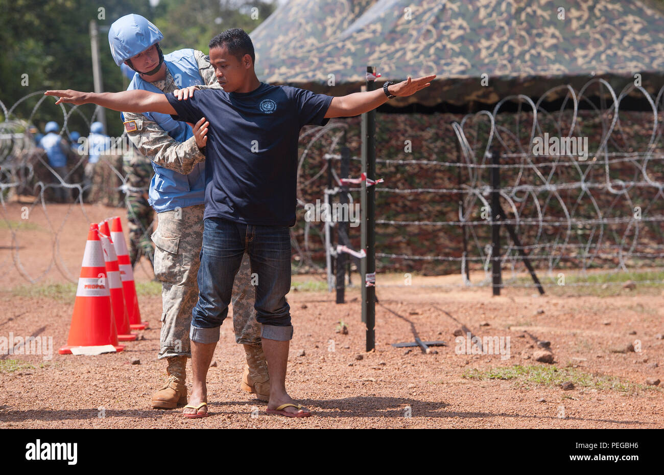 U.S. Army Spc. Christopher Justus, 728th Military Police Battalion, 8th ...