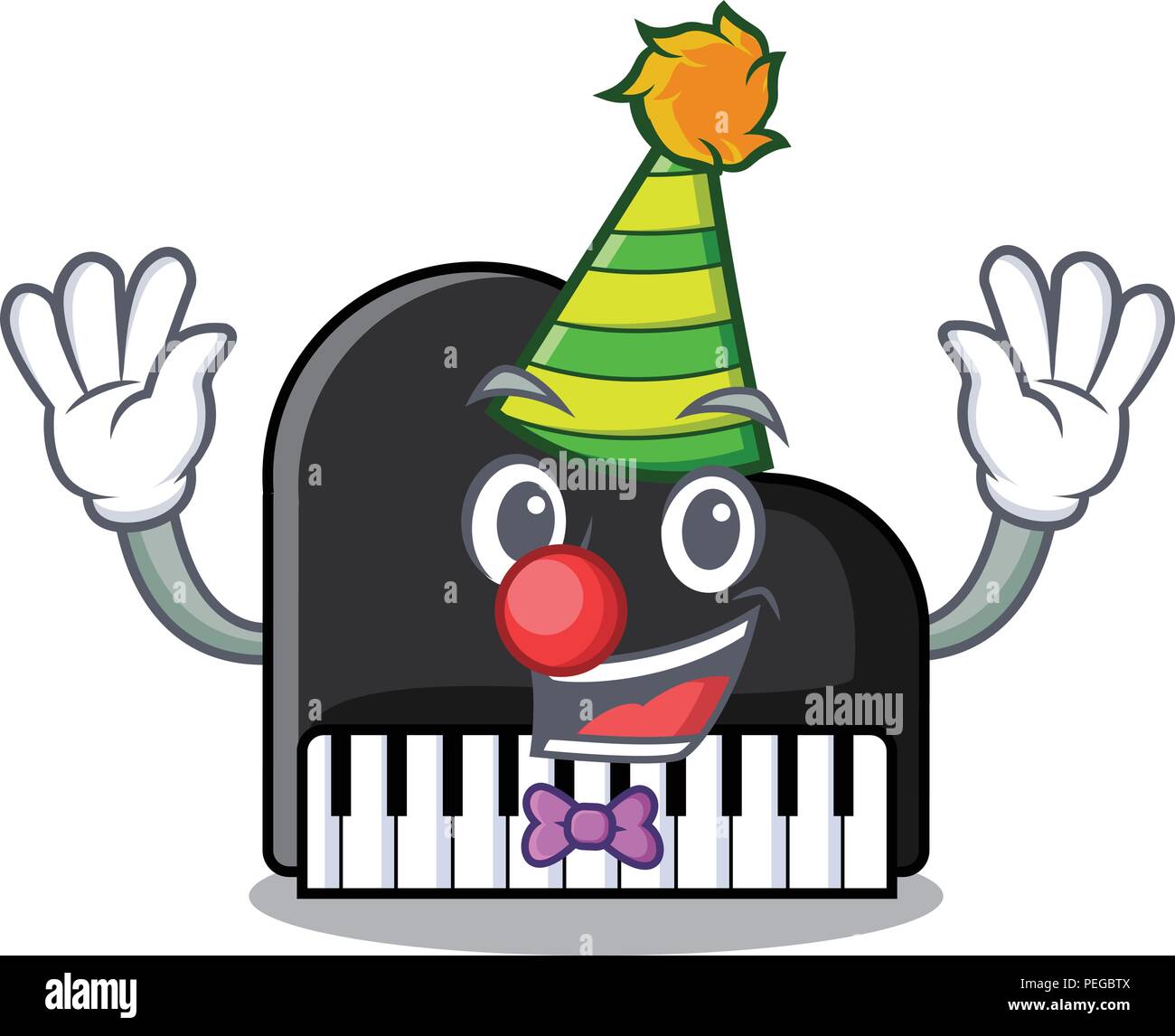 Clown piano mascot cartoon style Stock Vector Image & Art - Alamy