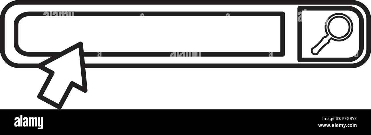 search bar browser interface vector illustration design Stock Vector ...