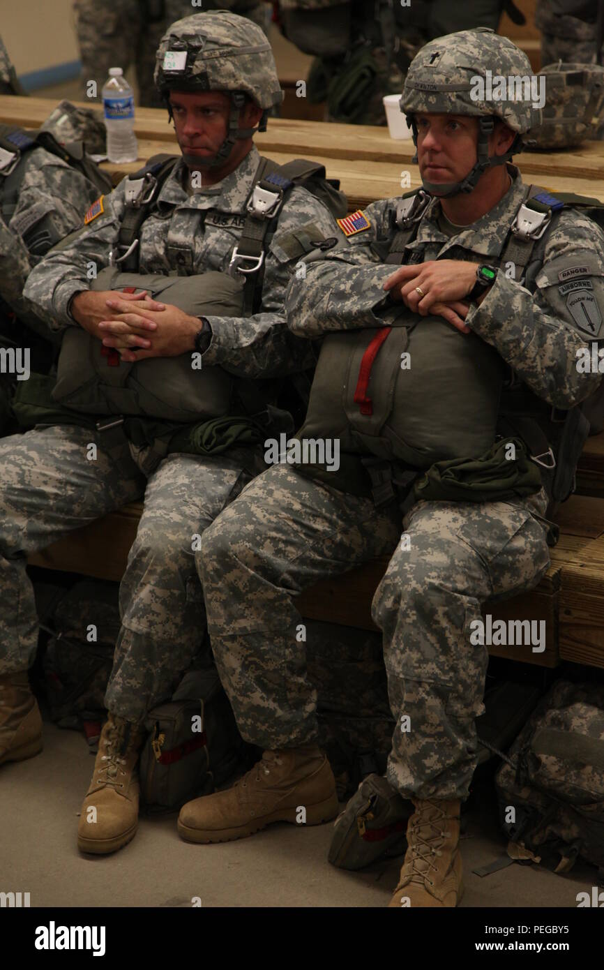U.S. Army Maj. Mark Winton, chaplain (left), and Sgt. 1st Class Bill ...