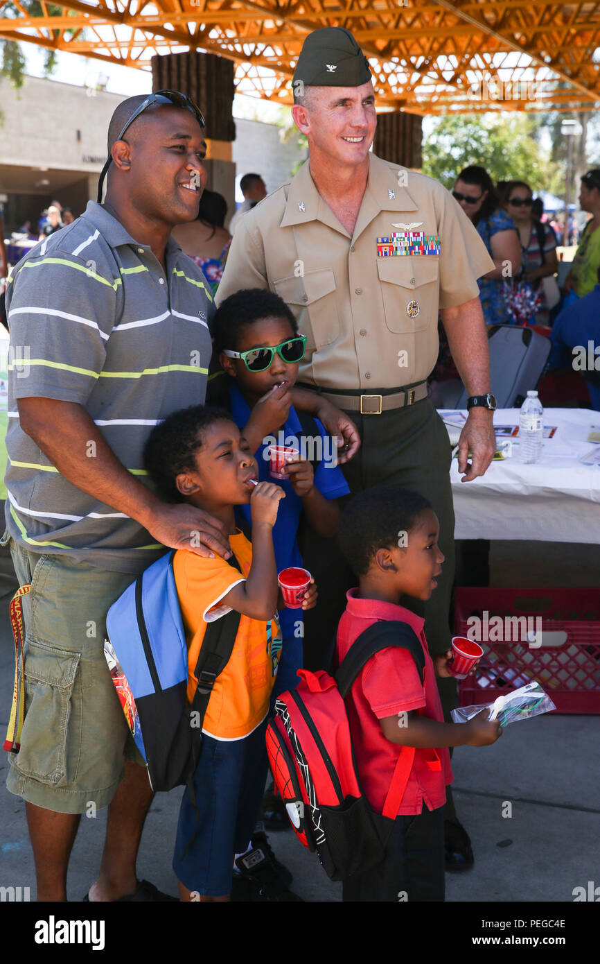 Col. John Farnam, commanding officer of Marine Corps Air Station ...