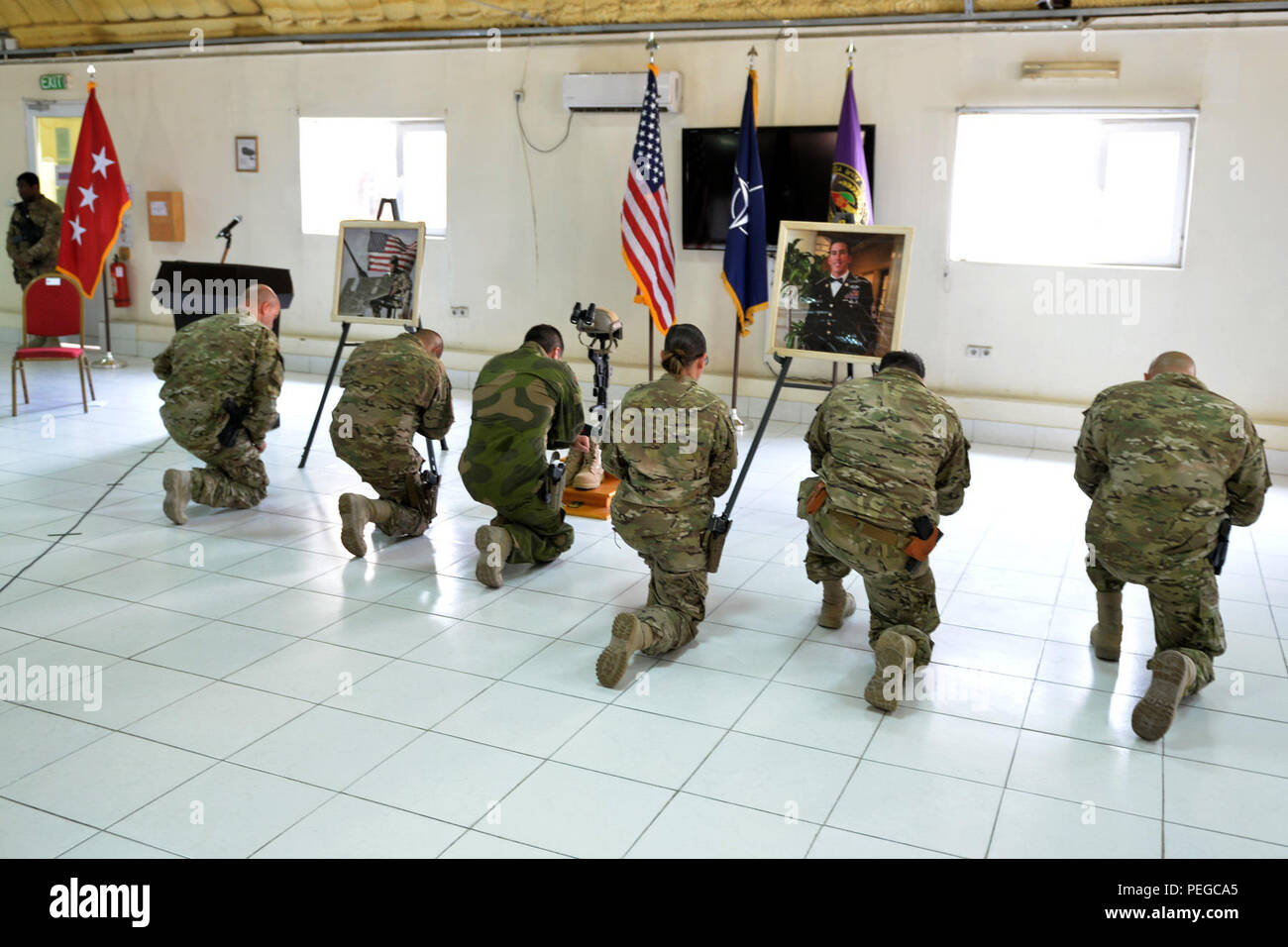 KABUL, Afghanistan (Aug. 13, 2015) Coalition forces joined together to ...