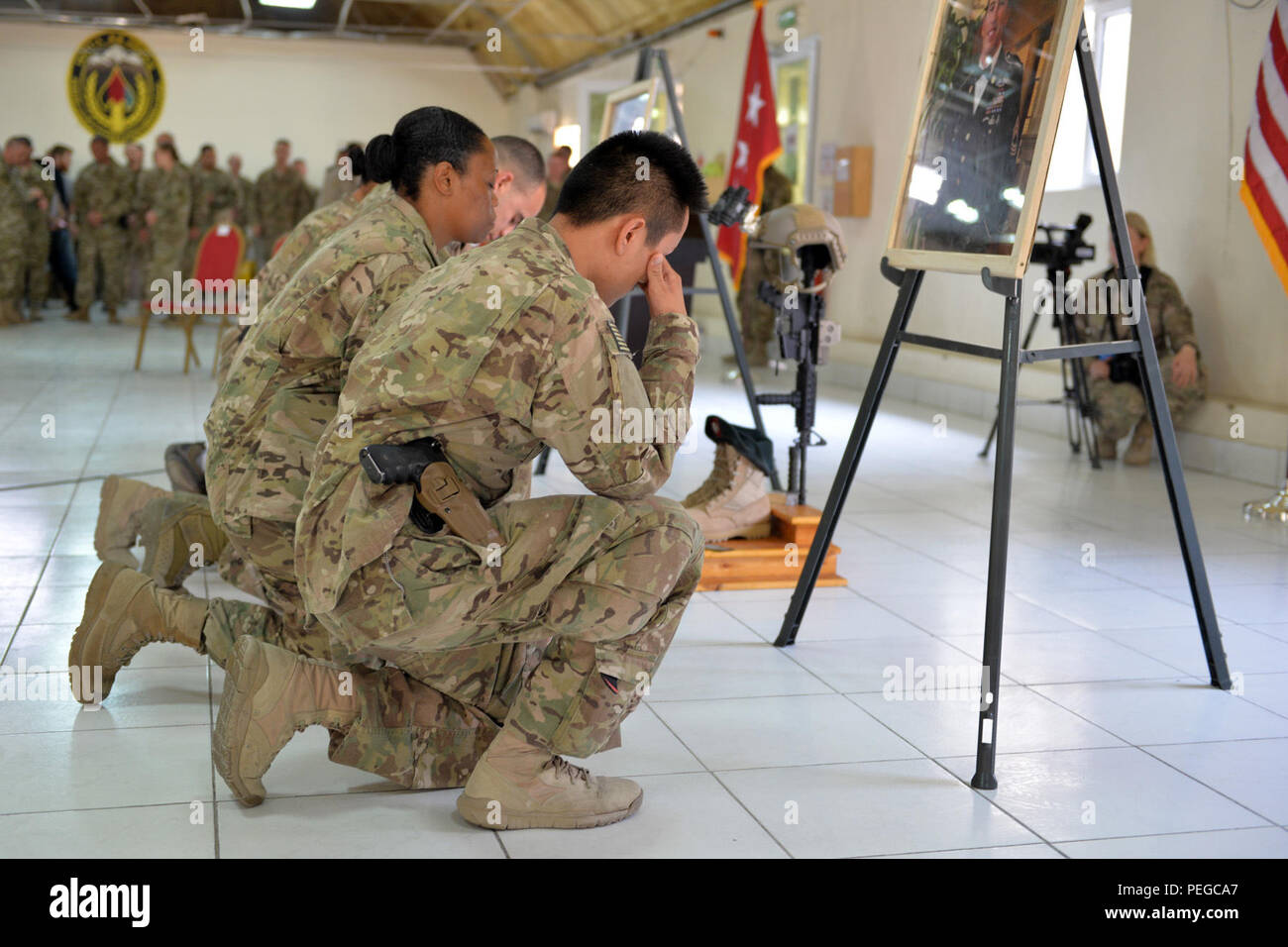 KABUL, Afghanistan (Aug. 13, 2015) Coalition forces joined together to ...