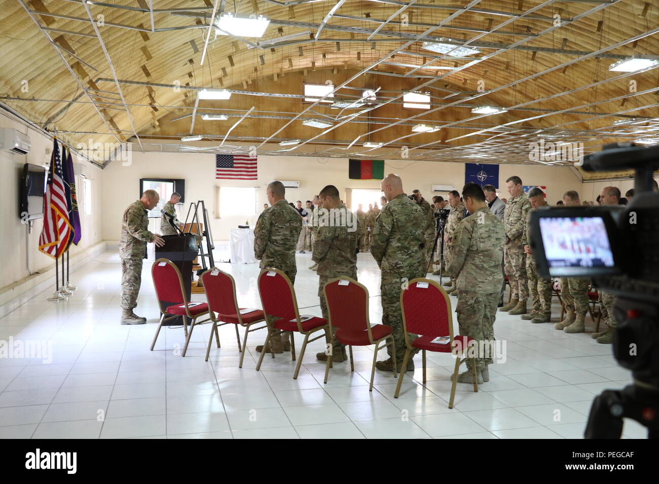 Coalition forces joined together to remember U.S. Army 1st Sgt. Peter ...