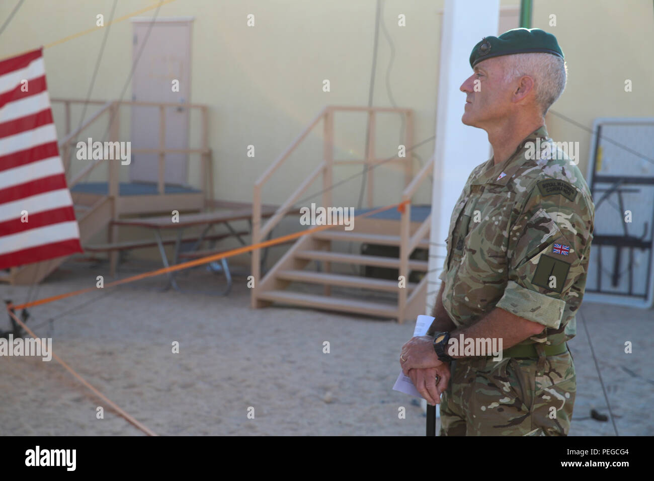 Regimental sergeant major for 3rd Commando Brigade, RSM Matt Tomlinson ...