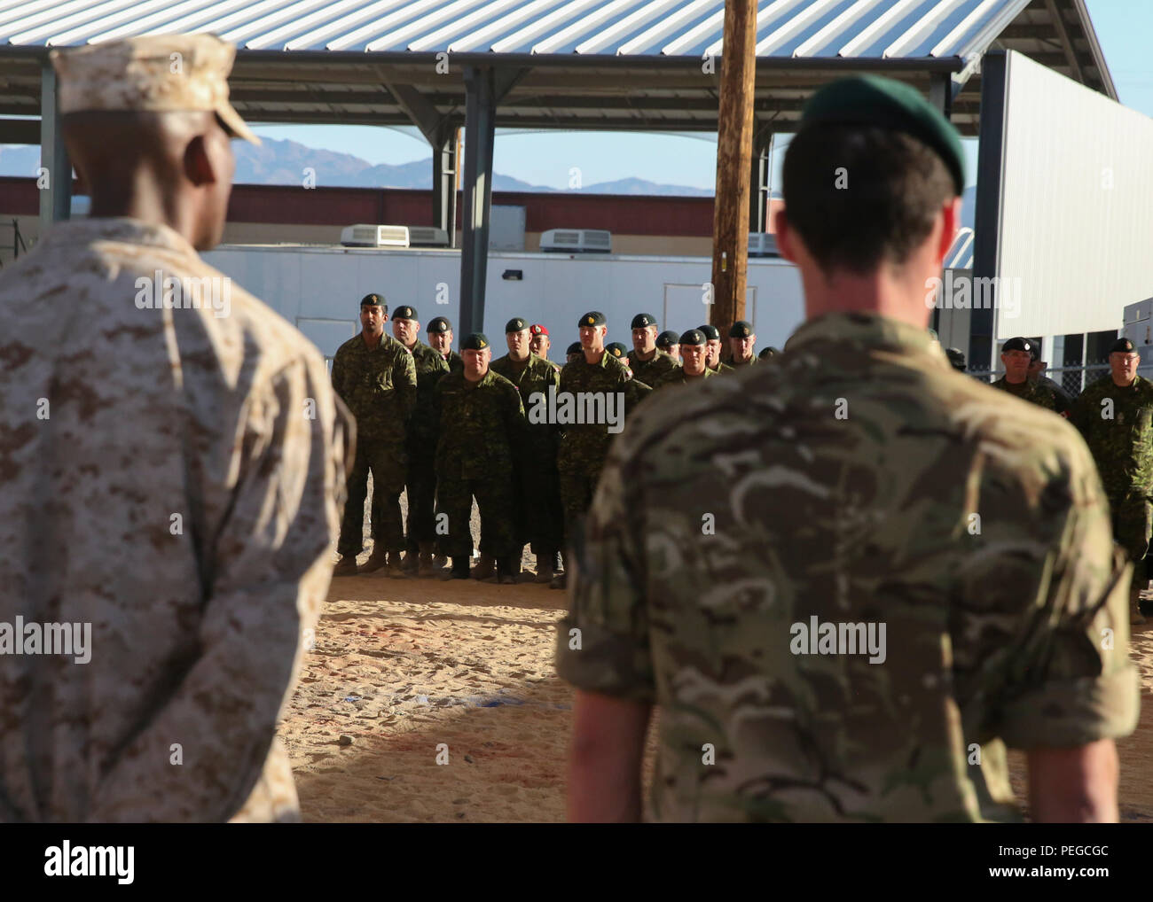 Marines with 2d Marine Expeditionary Brigade and members of the British ...