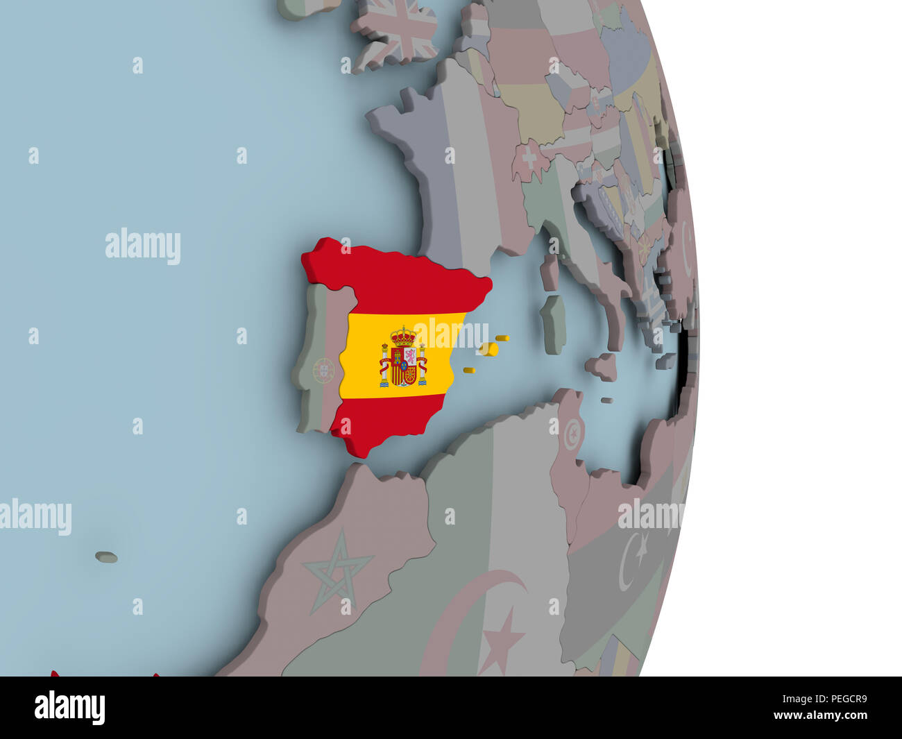 Spain embedded national flag hi-res stock photography and images - Alamy
