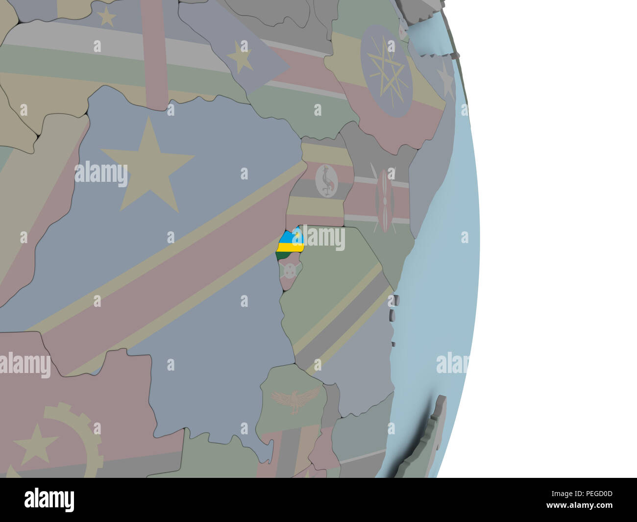 Rwanda embedded national flag hi-res stock photography and images - Alamy