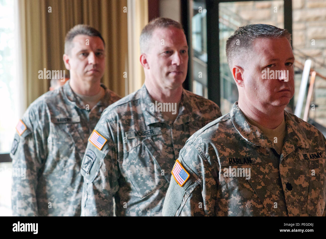 From left: Incoming 314th Press Camp Headquarters Commander, Lt. Col. J ...