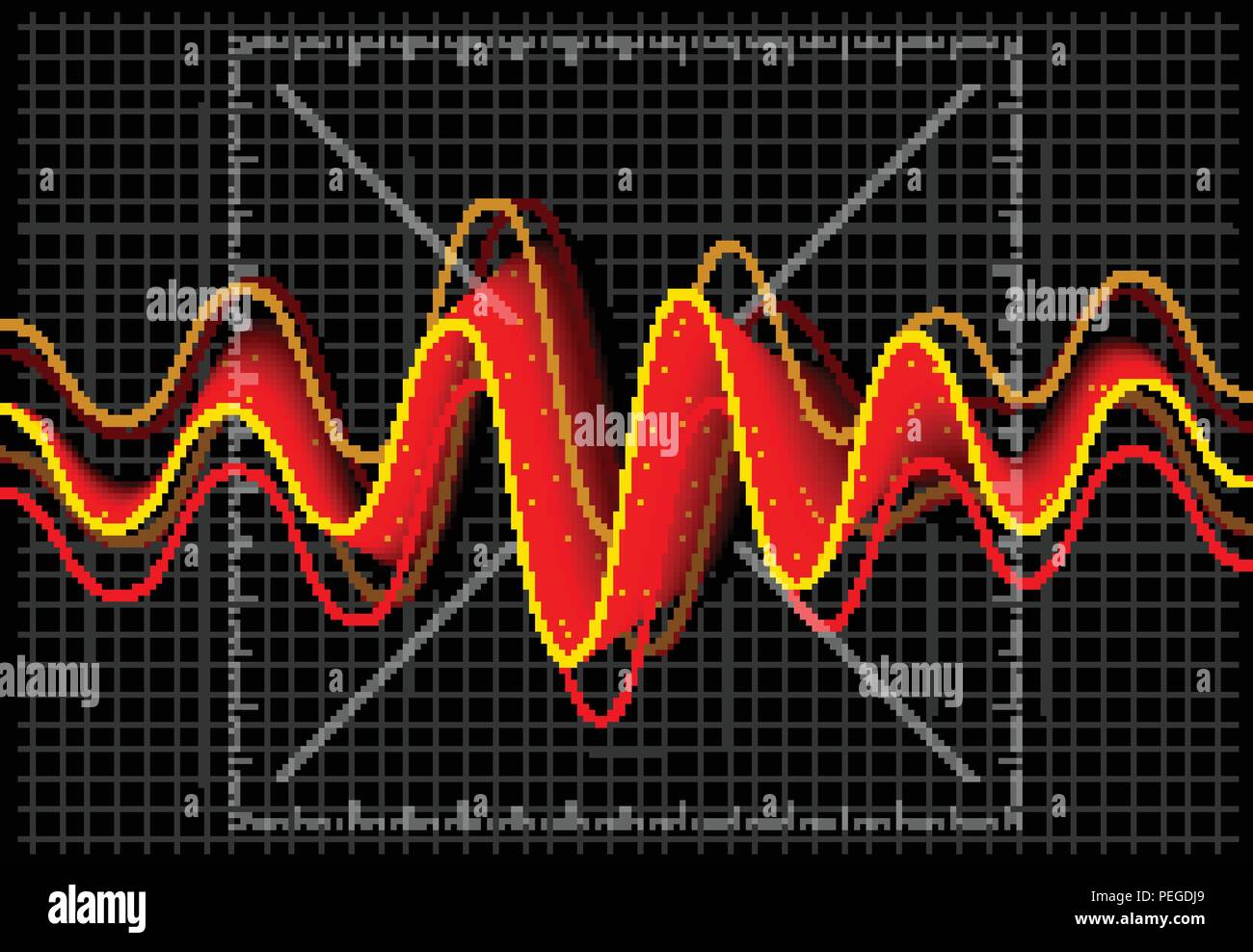 Equalizer vector illustration. Abstract wave icon set for music and ...