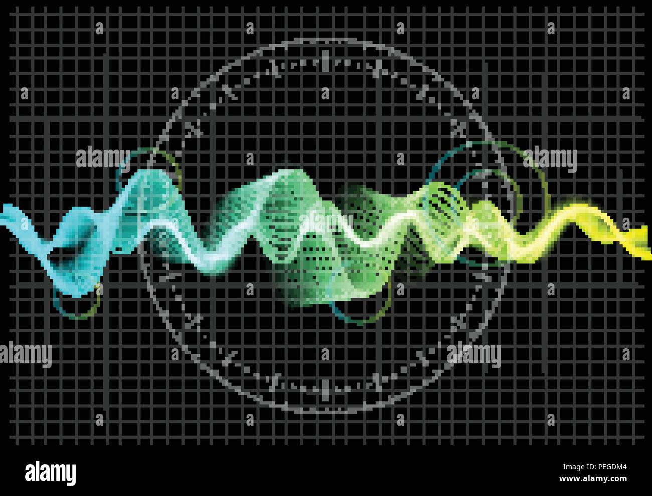 Equalizer vector illustration. Abstract wave icon set for music and ...