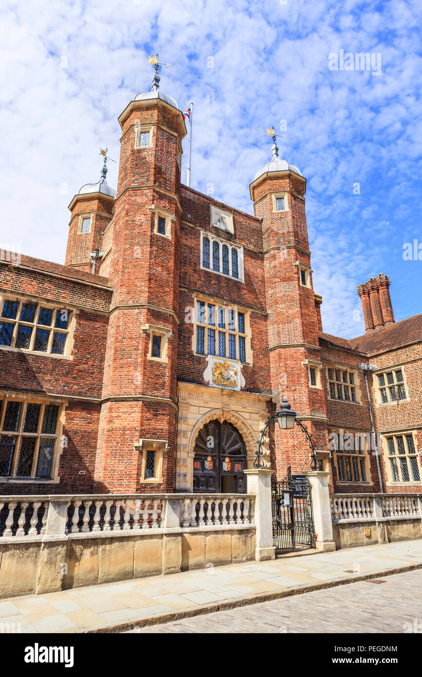Abbot's Hospital, a landmark red brick medieval almshouse historic ...