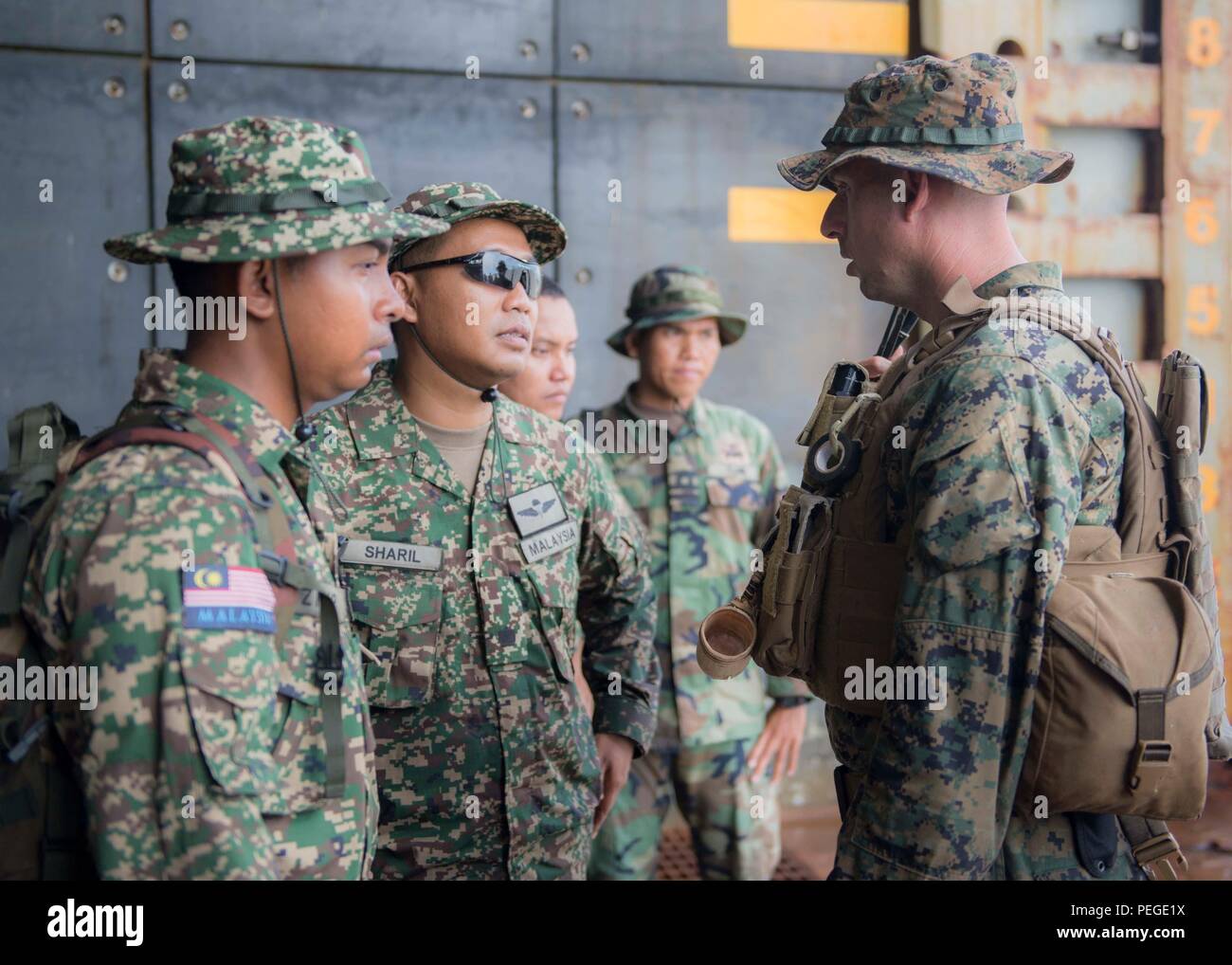 150817-N-SU278-076 Sulu Sea (Aug. 17, 2015) – Maj. Ben Reid, commander ...