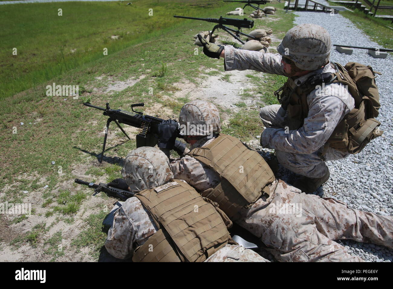 Marines with Truck Company, Headquarters Battalion, 2nd Marine Division ...