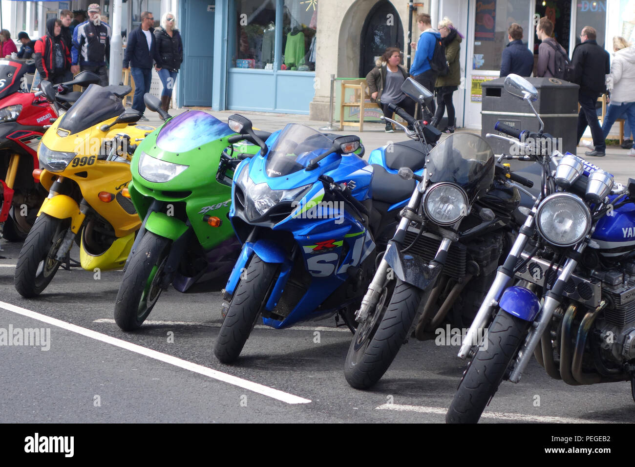 Hastings may day bike rally hi-res stock photography and images - Alamy