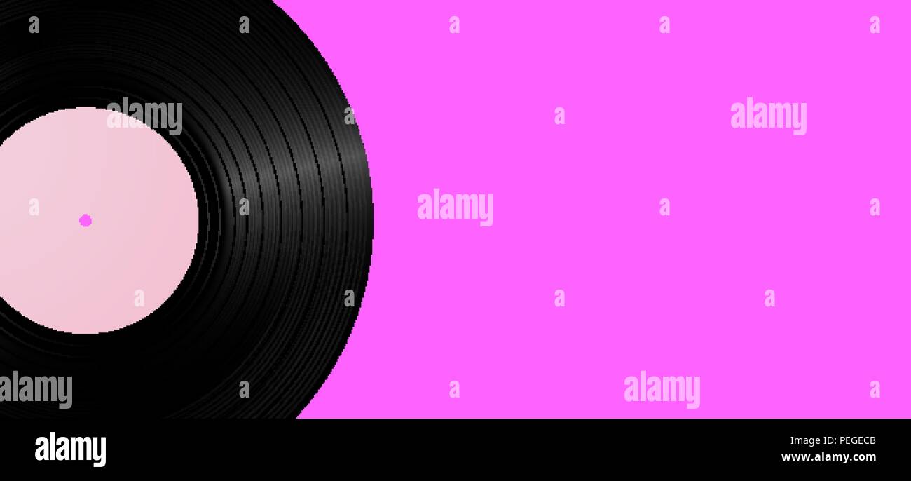 Vintage vinyl record background. Retro music background template Stock ...